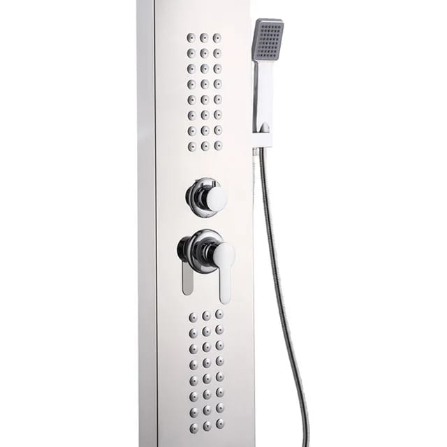 Stainless Steel Wall Hanging Shower Panel | Silver - Black - Gold – TKM ...