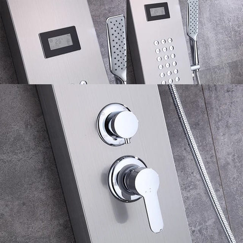 Stainless Steel Wall Hanging LED Shower Panel | Silver – TKM TRADING SHOP